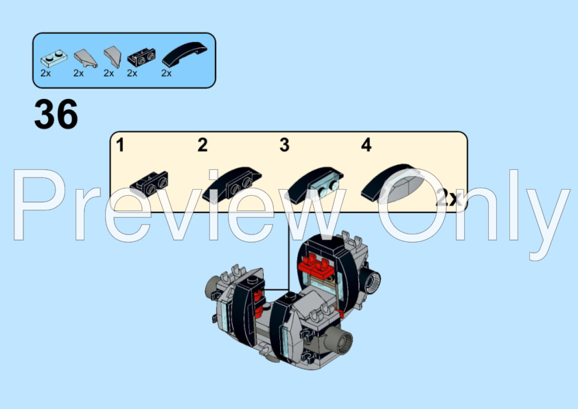 LEGO MOC Bat Mech Battle by SaiBrickShop | Rebrickable - Build with LEGO