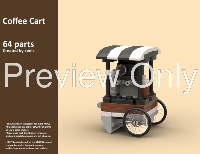 LEGO MOC Food Carts by Xenlc | Rebrickable - Build with LEGO