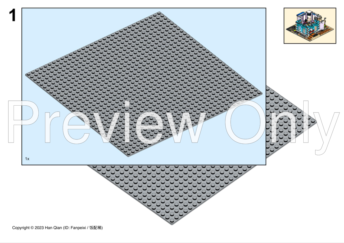 LEGO MOC Modular Heartlake Center with kitchen 41747+41748 by Fanpeixi ...