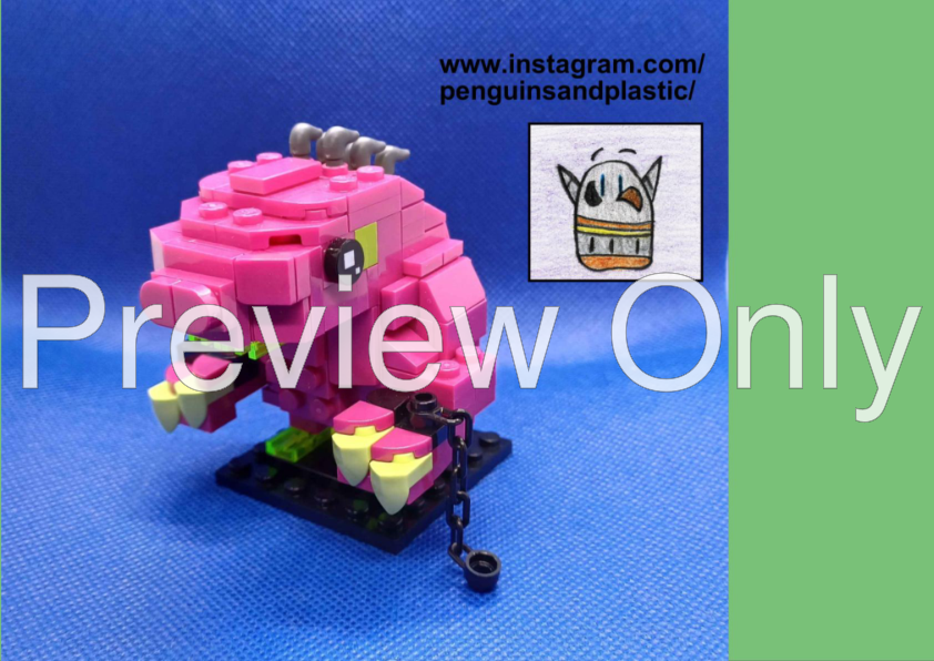 LEGO MOC Risk of Rain 2- Acrid Brickheadz by Penguins and plastic ...