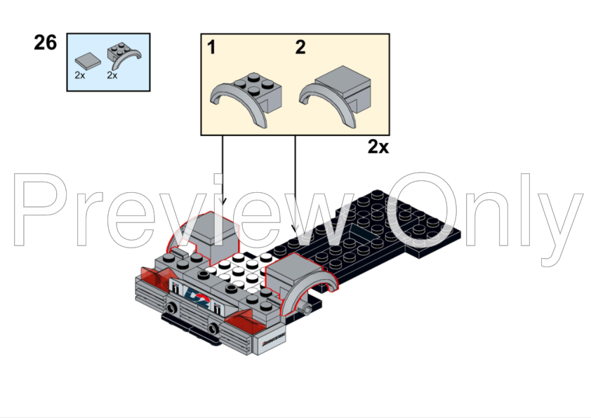 LEGO MOC Mercedes Benz CLK LM 1998 by SFH_Bricks | Rebrickable - Build ...