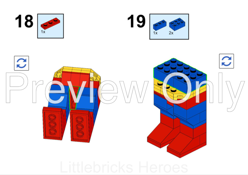 LEGO MOC Super Man Lego Figure by LittlebricksHeroes | Rebrickable ...