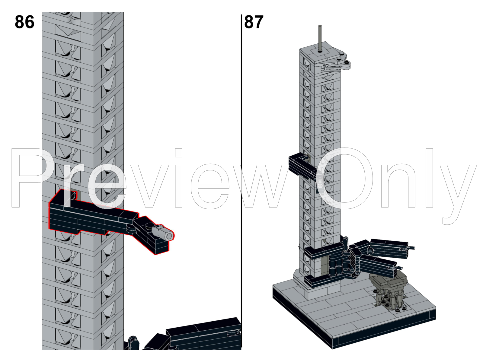 LEGO MOC SpaceX Starship Launch Site (pre-2026) by Taters | Rebrickable ...
