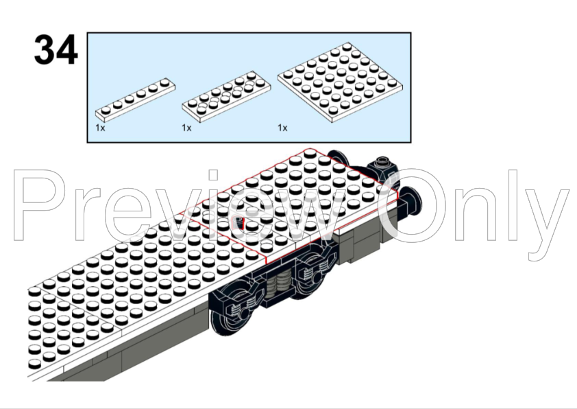 LEGO MOC German double flat Regional Train by Handers | Rebrickable ...