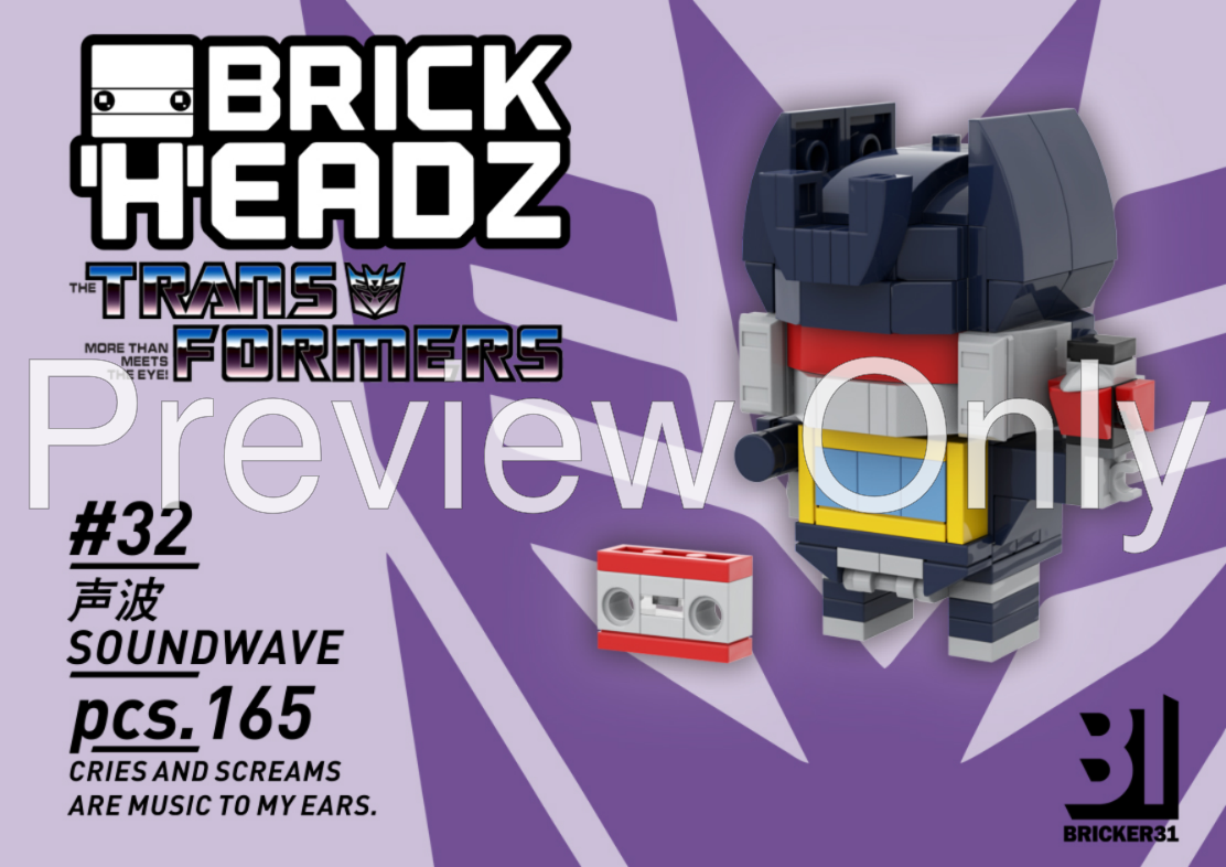 LEGO MOC MOC - Brickheadz SOUNDWAVE with mini Laserbeak by Bricker31 ...