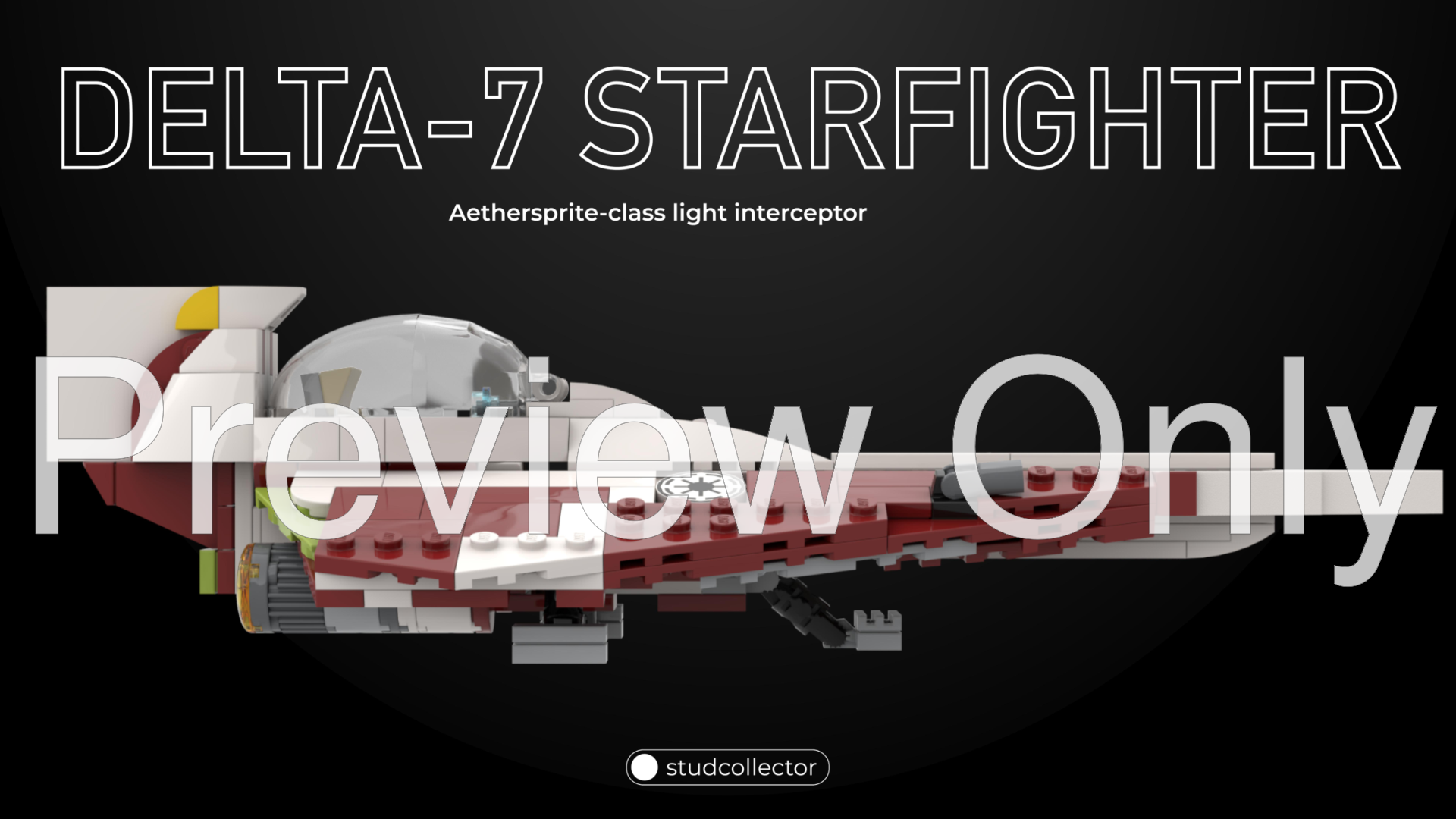 LEGO MOC Delta-7 Starfighter | 75333 MOD by studcollector | Rebrickable ...