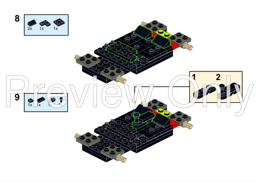LEGO MOC 1961 Chevrolet Corvette C1 by SFH_Bricks | Rebrickable - Build ...