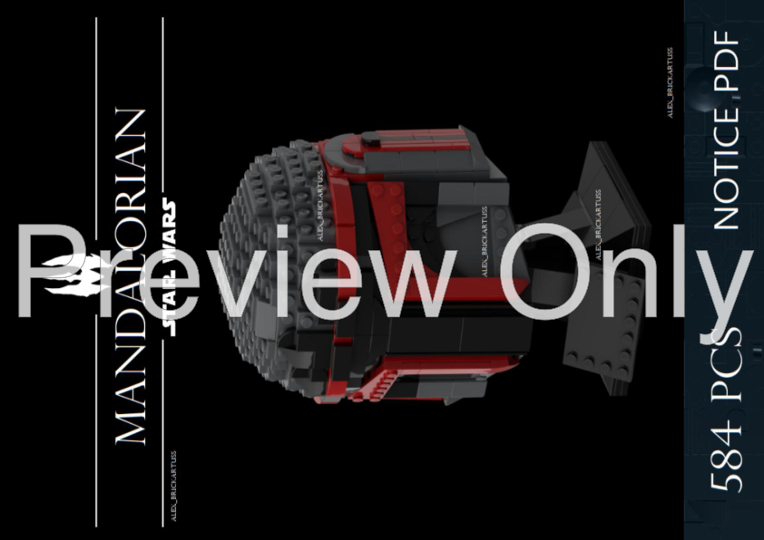 LEGO MOC Helmet Death Watch Mandalorian by Alex_BricKartuss ...