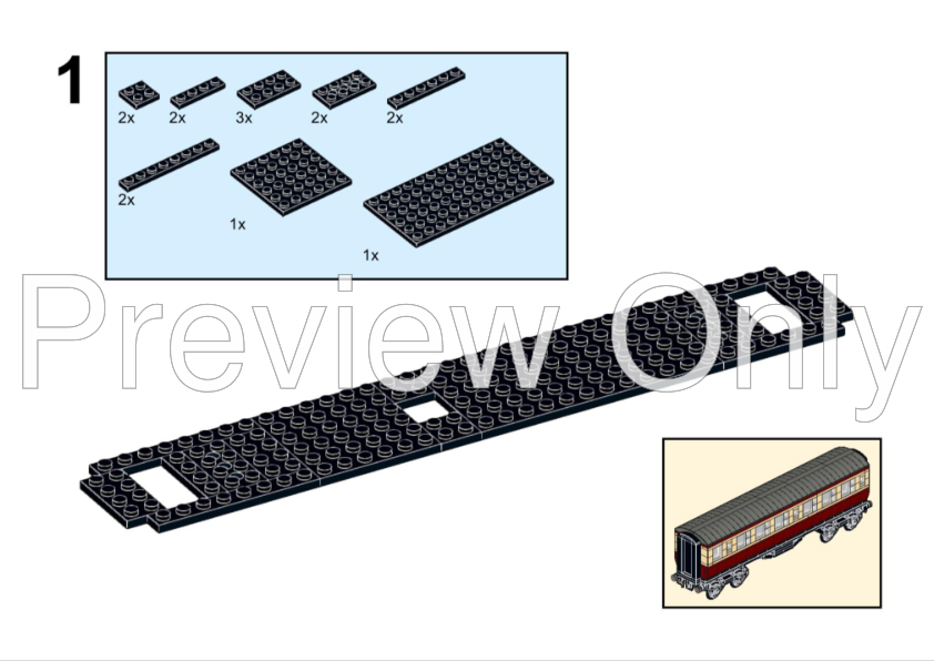 LEGO MOC Express Coaches by WoodenToby | Rebrickable - Build with LEGO