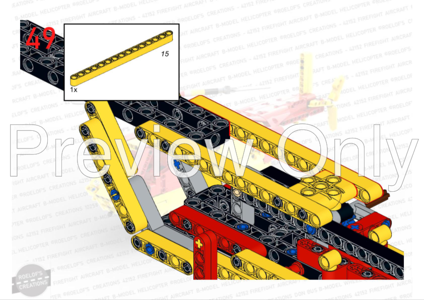 Lego Moc 42152 B Model Helicopter By Roelofs Creations Rebrickable