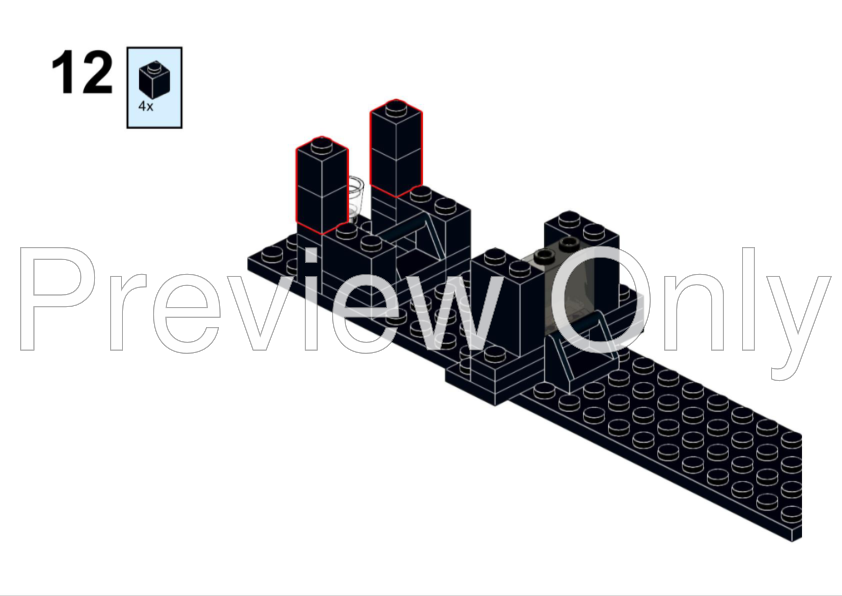 LEGO MOC BLACK LIMOUSINE by Afrolegonaer | Rebrickable - Build with LEGO