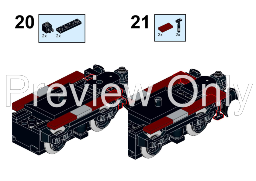 LEGO MOC Rheingold Express Train by Handers | Rebrickable - Build with LEGO