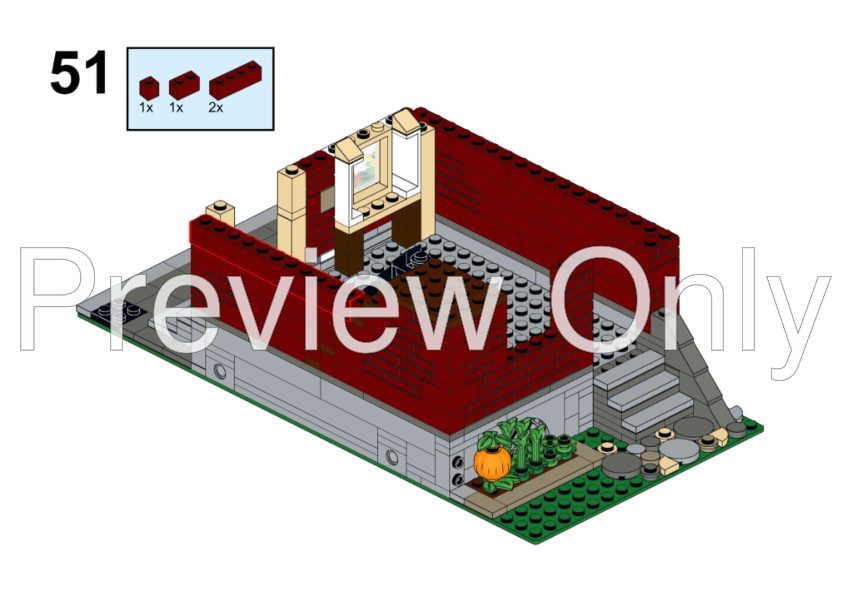 LEGO MOC Half Timbered Townhouse Modular by BurningBricks | Rebrickable ...
