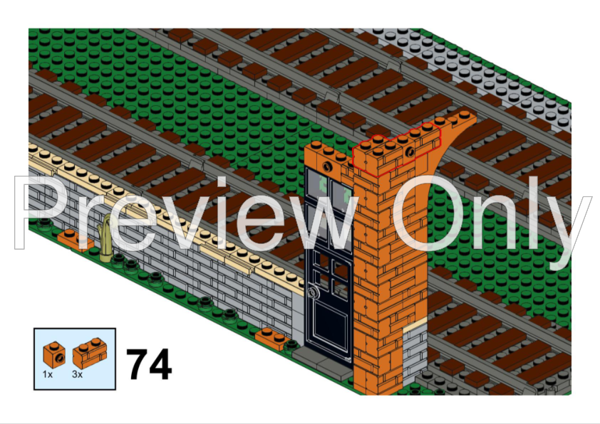 LEGO MOC Train Shed by Bevinsbricks | Rebrickable - Build with LEGO