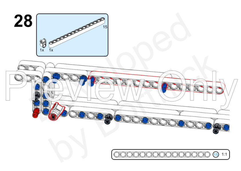 LEGO MOC Step deck semi trailer by Bortnick | Rebrickable - Build with LEGO