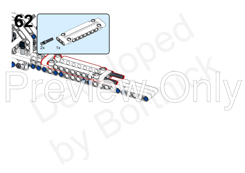 LEGO MOC Step deck semi trailer by Bortnick | Rebrickable - Build with LEGO