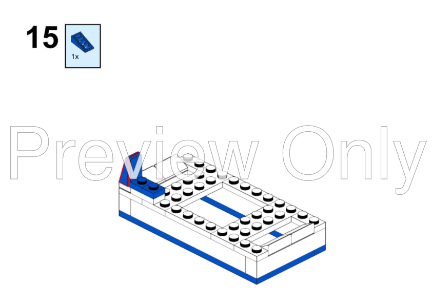 LEGO MOC Up-Scaled LEGO Minifigure Blue and White Striped Torso by ...