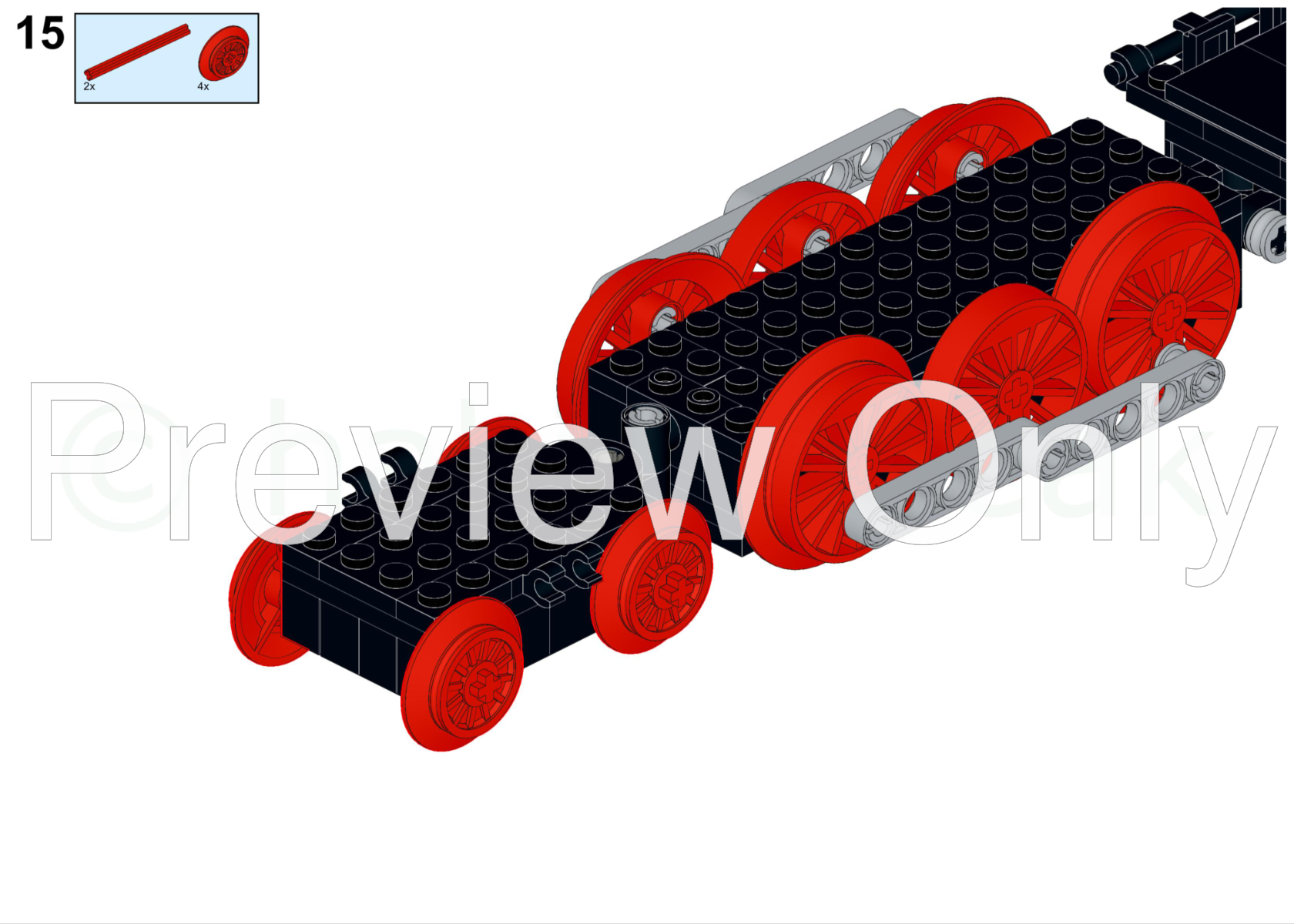 LEGO MOC LNER Class A4 Mallard 4468 by habichtfreak | Rebrickable - Build with LEGO