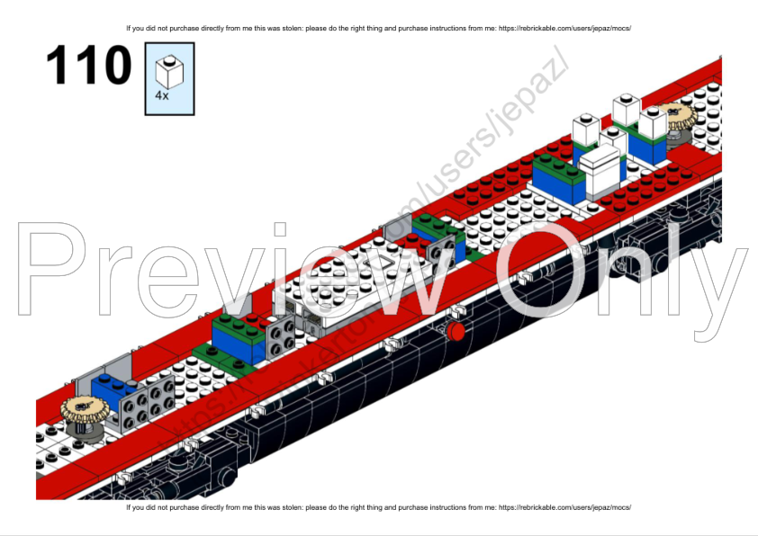 LEGO MOC Canadian Pacific CPKC SD70ACU by jepaz | Rebrickable - Build ...