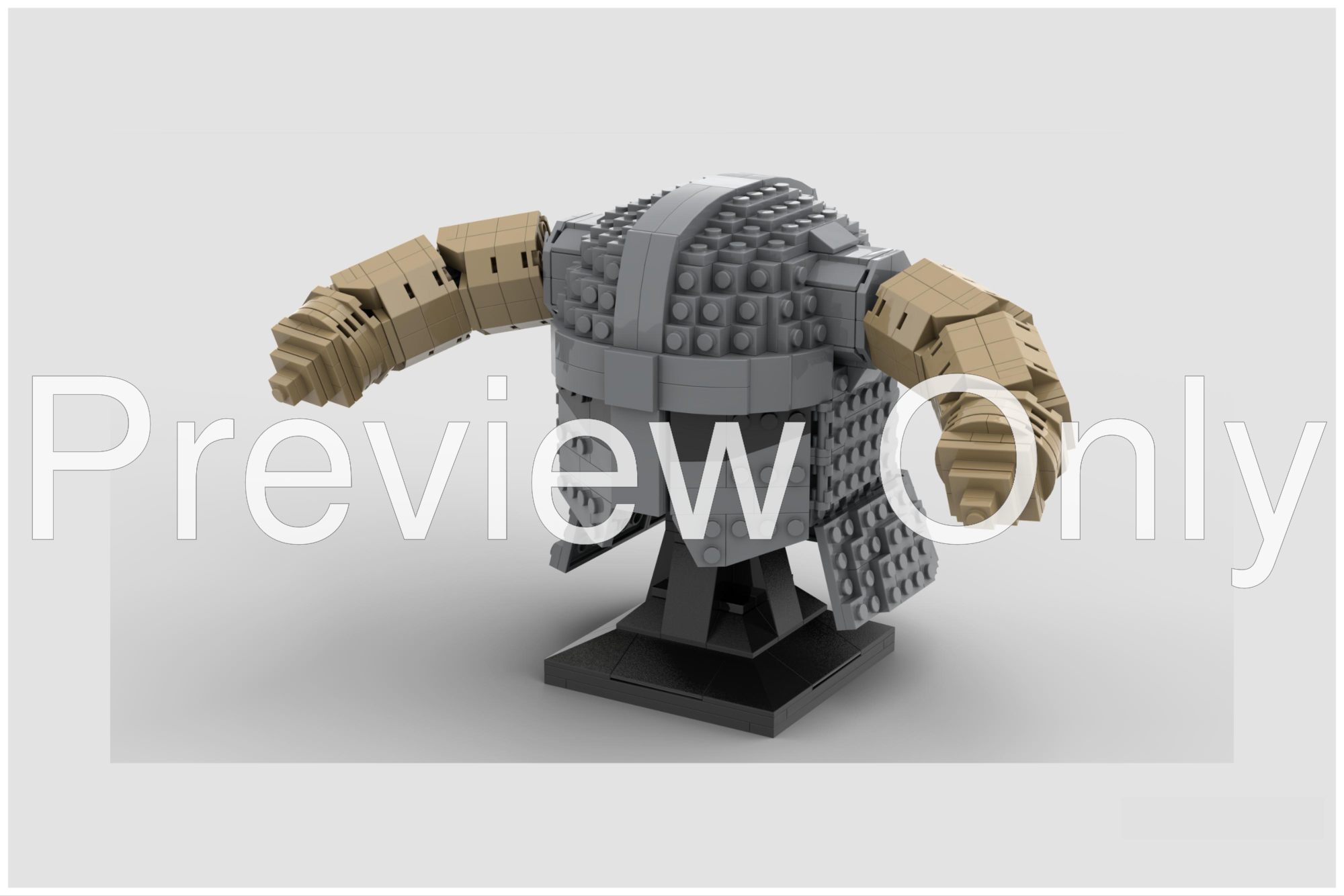 LEGO MOC Skyrim - Iron Helmet by ThreeSixO-Bricks | Rebrickable - Build ...