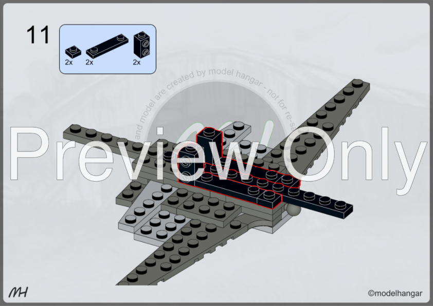LEGO MOC Hawker Typhoon by model hangar | Rebrickable - Build with LEGO