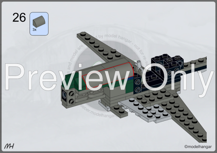 LEGO MOC Hawker Typhoon by model hangar | Rebrickable - Build with LEGO