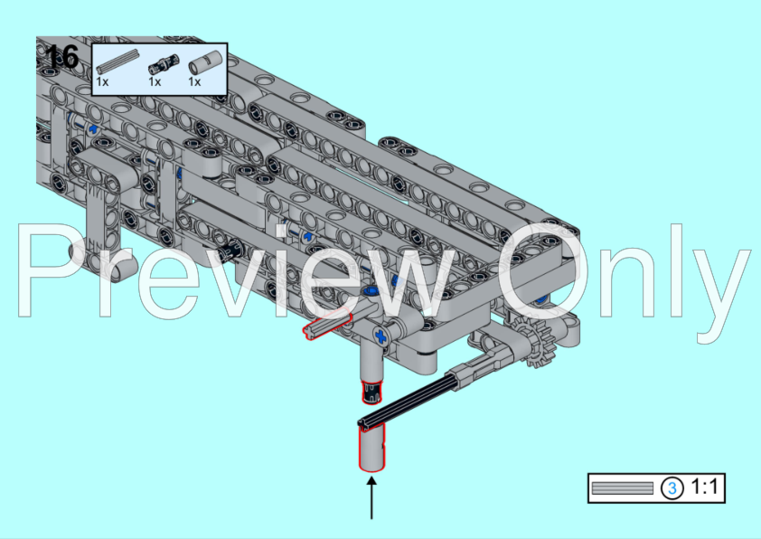 LEGO MOC Quadruple individual pneumatic valve control with 2 motors ...