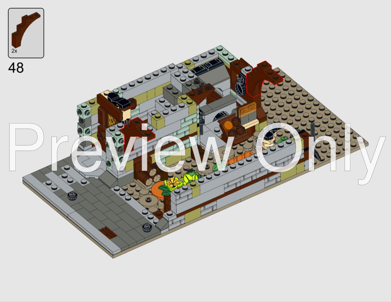 LEGO MOC Modular Market And Antique Store by Krugaar | Rebrickable ...