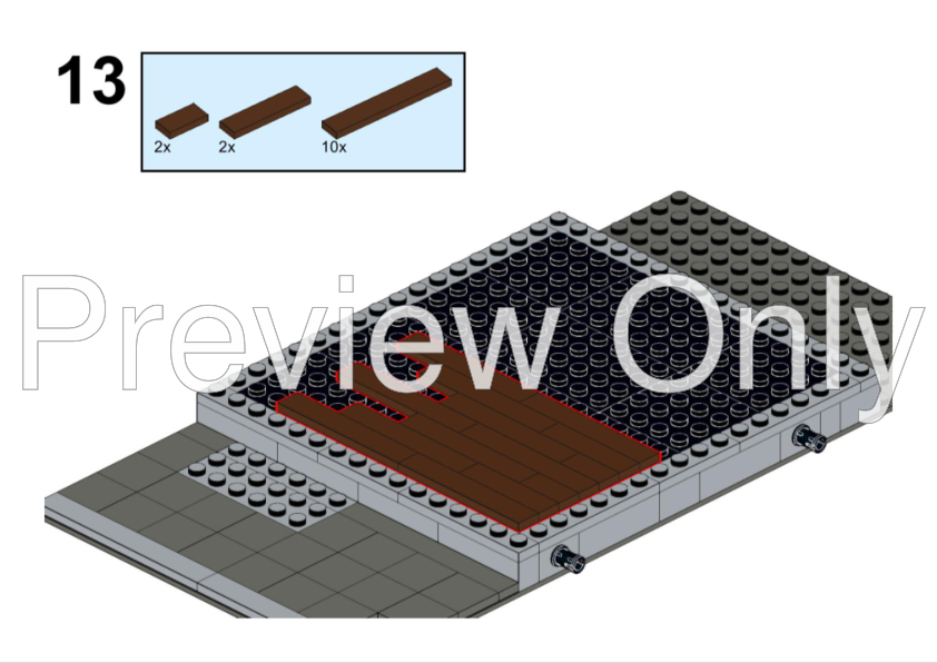 LEGO MOC Modular Brick Rowhome 1 by jkleinot | Rebrickable - Build with ...