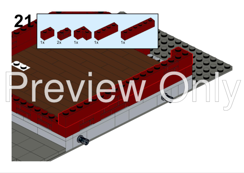 LEGO MOC Modular Brick Rowhome 1 by jkleinot | Rebrickable - Build with ...