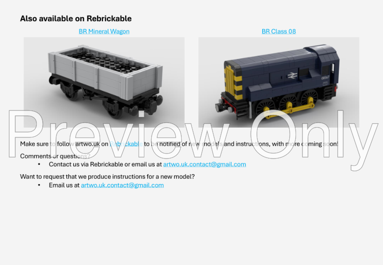 LEGO MOC British Rail Goods Van (7W) by JG Locomotive Works ...