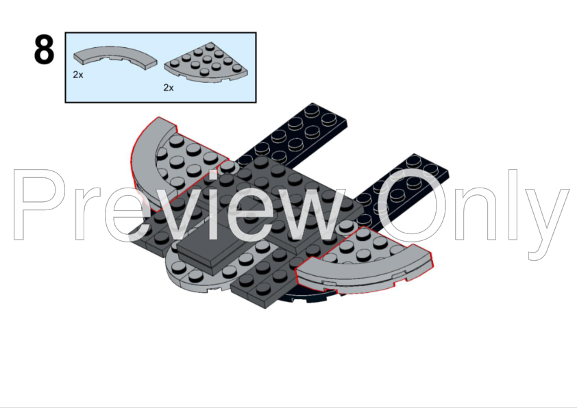 LEGO MOC 332nd Division Patrol Speeder - Alternate Build of 2 x 75359 ...