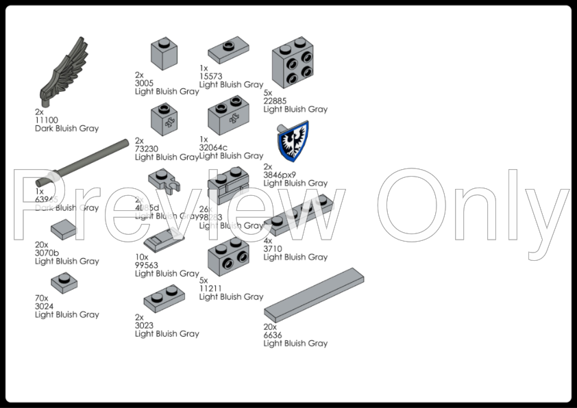 LEGO MOC Black Falcon Display with Moorish Style Floor Pattern by ...