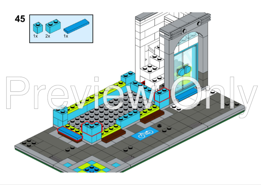 Lego Moc Corner Beach Apartment Modification Of Set 60365 By Brick