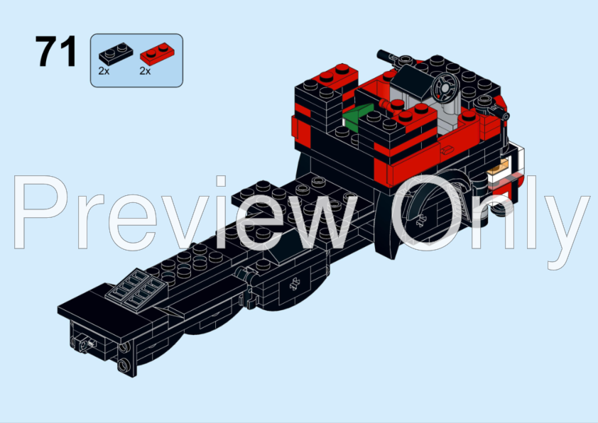 LEGO MOC 8x4 Semi-Tractor with 10-Axle STZ Extendable Low-Loader by ...