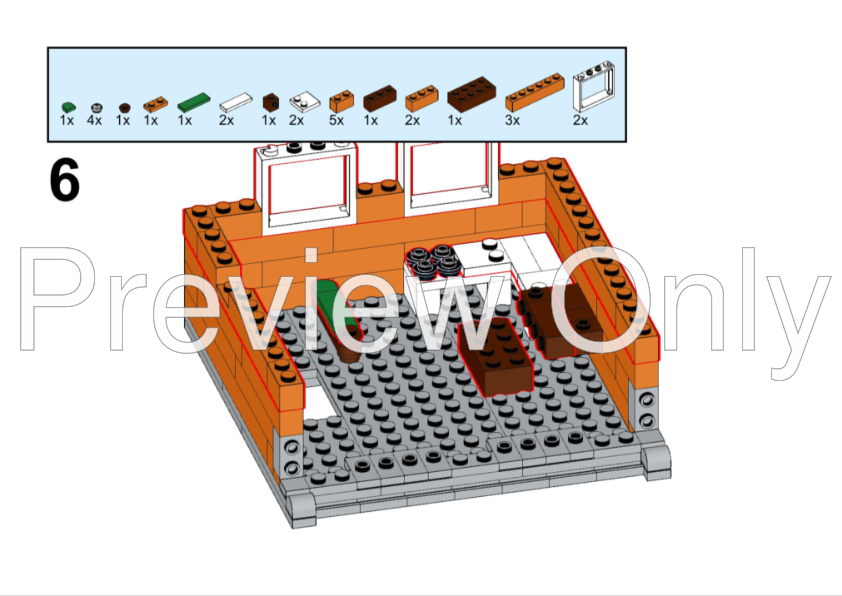 LEGO MOC Bookshop additional floors by Mr.Potato | Rebrickable - Build ...