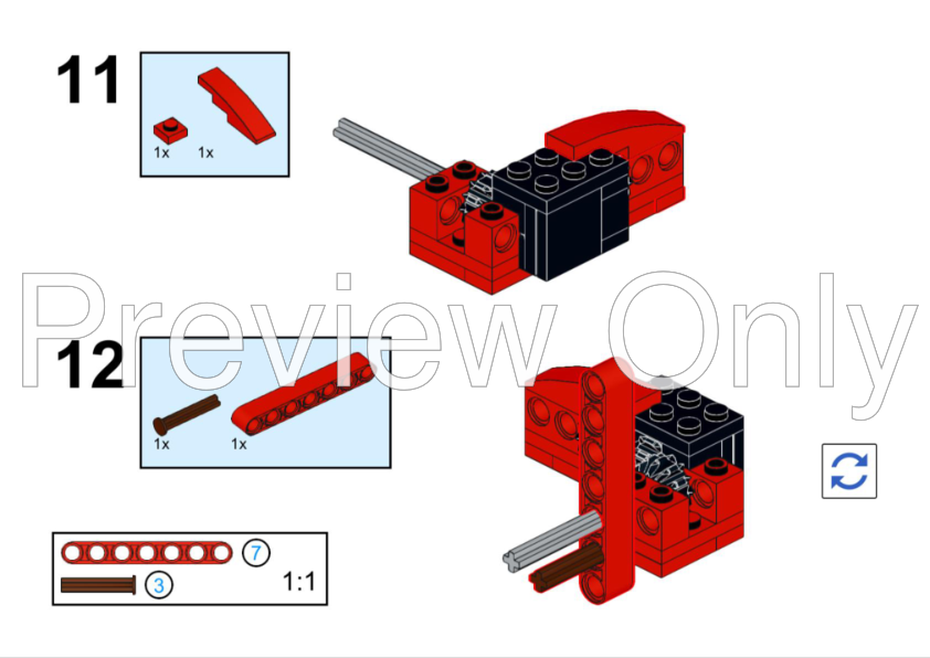 LEGO MOC Working sweeper/broom attachment for Wacker Neuson skid steer ...