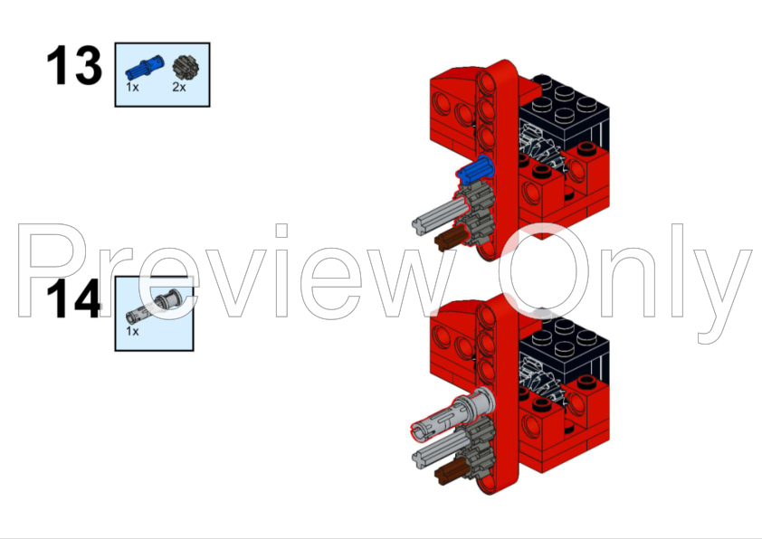 LEGO MOC Working sweeper/broom attachment for Wacker Neuson skid steer ...