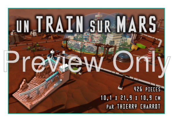 LEGO MOC A train on Mars by Thierry | Rebrickable - Build with LEGO