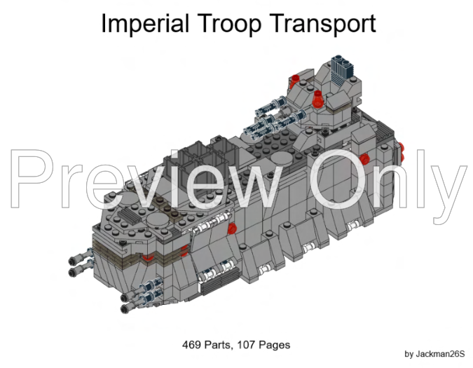 LEGO MOC K79-S80 Imperial Troop Transport by Jackman26S | Rebrickable ...