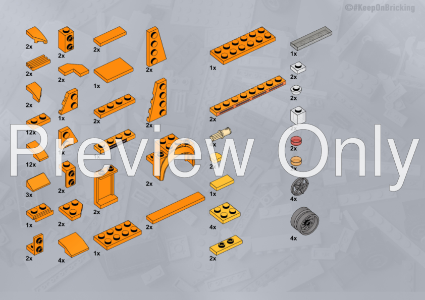 LEGO MOC 76918 Speedy Peach by Keep On Bricking | Rebrickable - Build ...