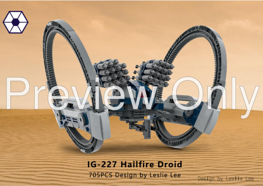 LEGO MOC IG-227 Hailfire Droid by LeslieLee | Rebrickable - Build with LEGO