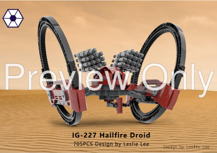 LEGO MOC IG-227 Hailfire Droid by LeslieLee | Rebrickable - Build with LEGO