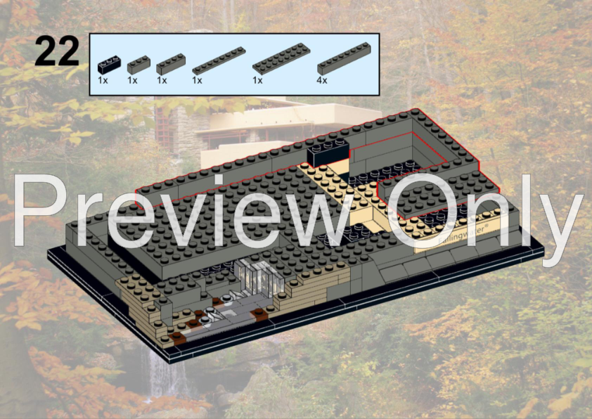 LEGO MOC Fallingwater in Autumn by BrickStudioArchitect | Rebrickable ...