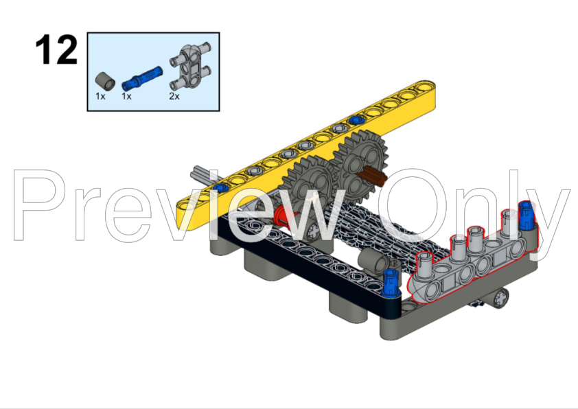 Lego Moc Vermeer Self Propelled Round Baler By Technicmodlr