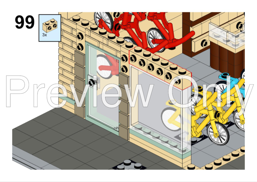 LEGO MOC Modular Bicycle Shop by gabizon | Rebrickable - Build with LEGO