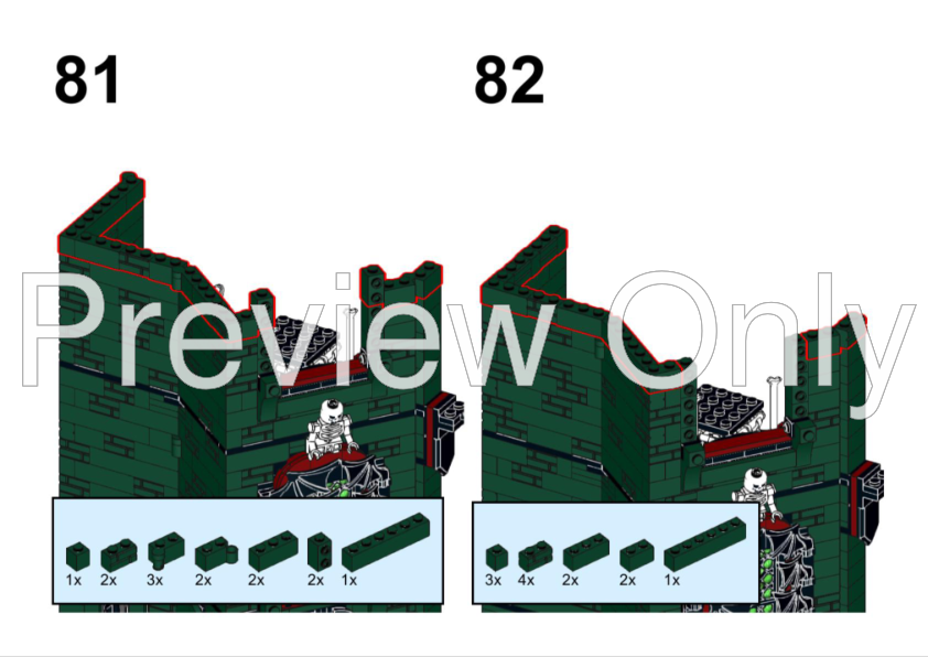 LEGO MOC Fright Knight's Castle by NS6 | Rebrickable - Build with LEGO