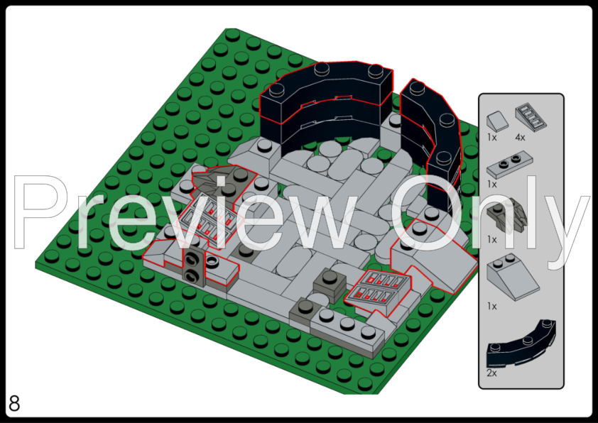 Lego Moc Blackstone Watchtower By Thomusbean Rebrickable Build