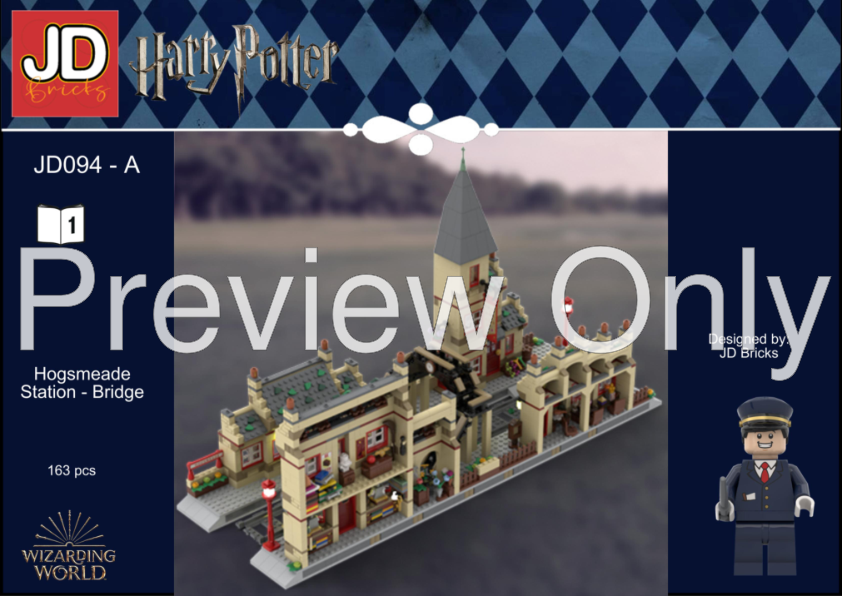 LEGO MOC Hogsmeade Station Extension - Bridge by JD Bricks | Rebrickable - Build with LEGO