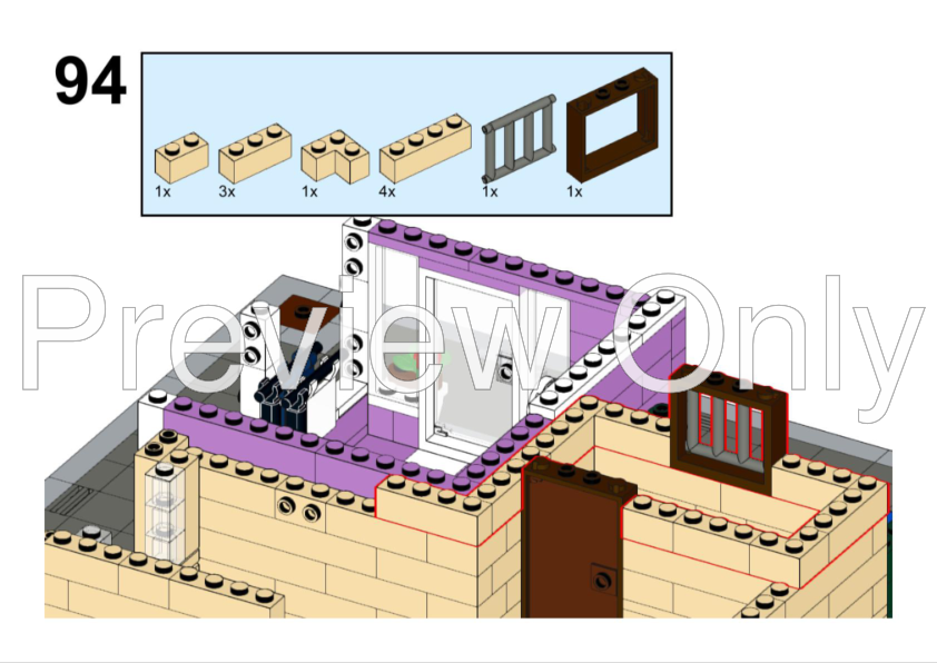Lego Moc The Prison 2 Sets Of 10278 Alternate Build By Porklegoguy